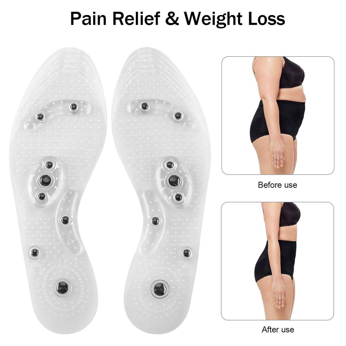 Cuttable Acupressure Magnetic Massage Insoles For Adult – Vianys